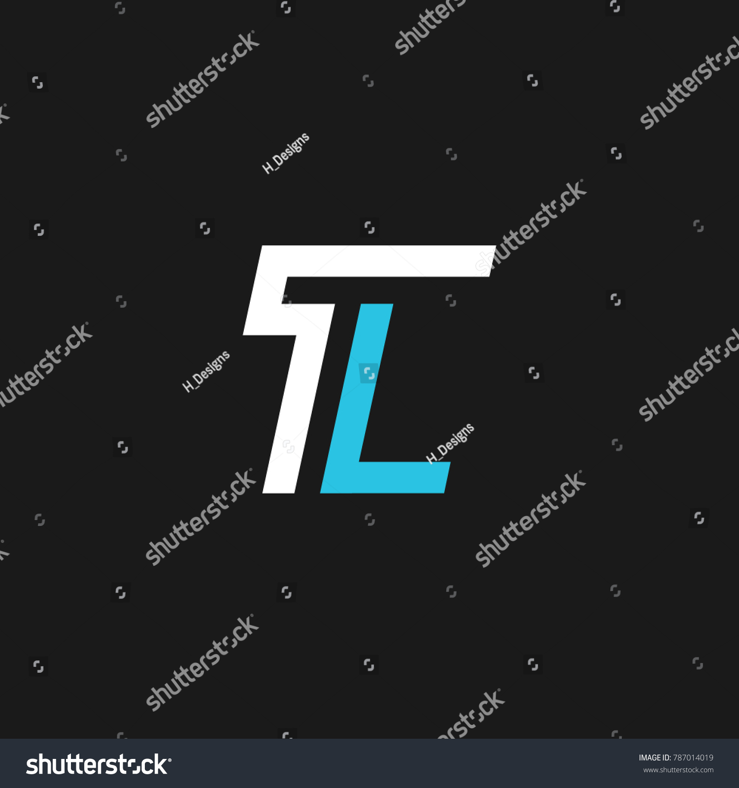 Tl Letter Logo Design Vector Format: vetor stock (livre de direitos ...
