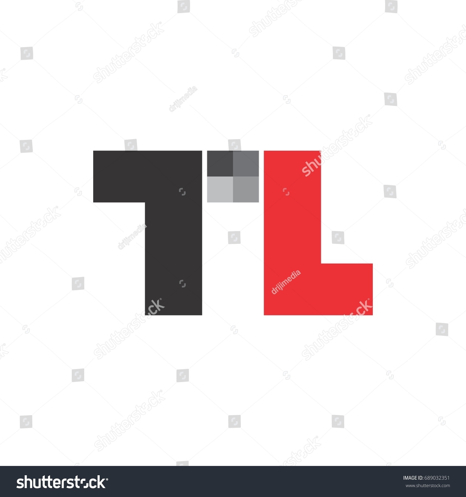 Tl Logo Letter Design Vector Stock Vector (Royalty Free) 689032351
