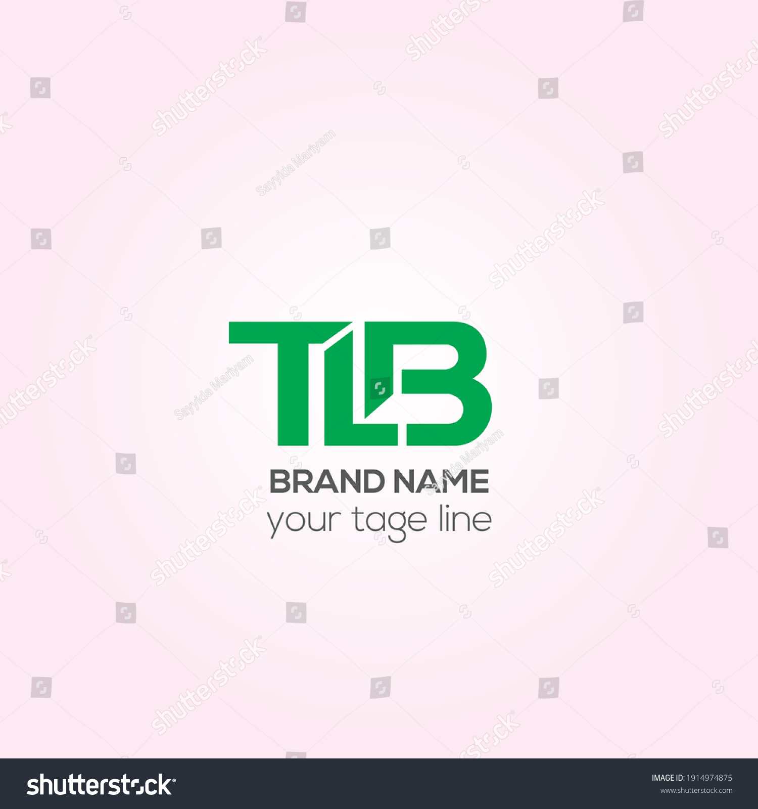 Tlb Letters Vector Logo Design Creative Stock Vector (Royalty Free ...