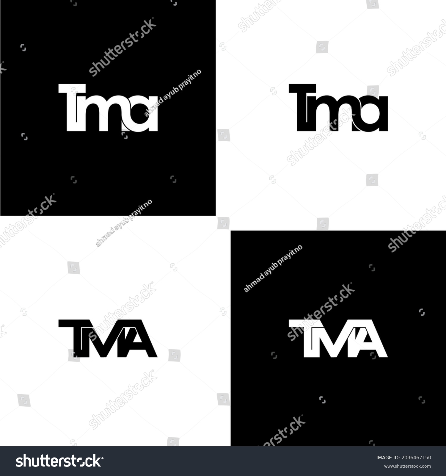 Tma Letter Initial Monogram Logo Design Stock Vector (Royalty Free ...