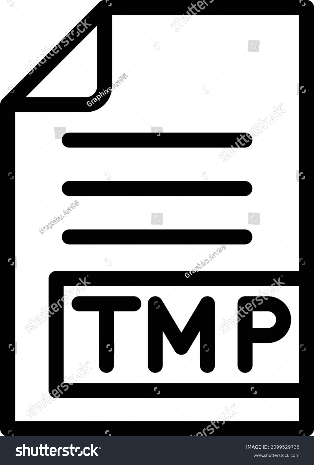 Tmp Vector Icon Desing Illustration Stock Vector (Royalty Free ...