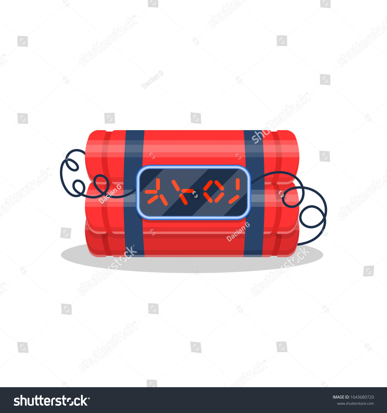 Tnt Time Bomb Digital Clock Stock Vector (Royalty Free) 1643680720 ...