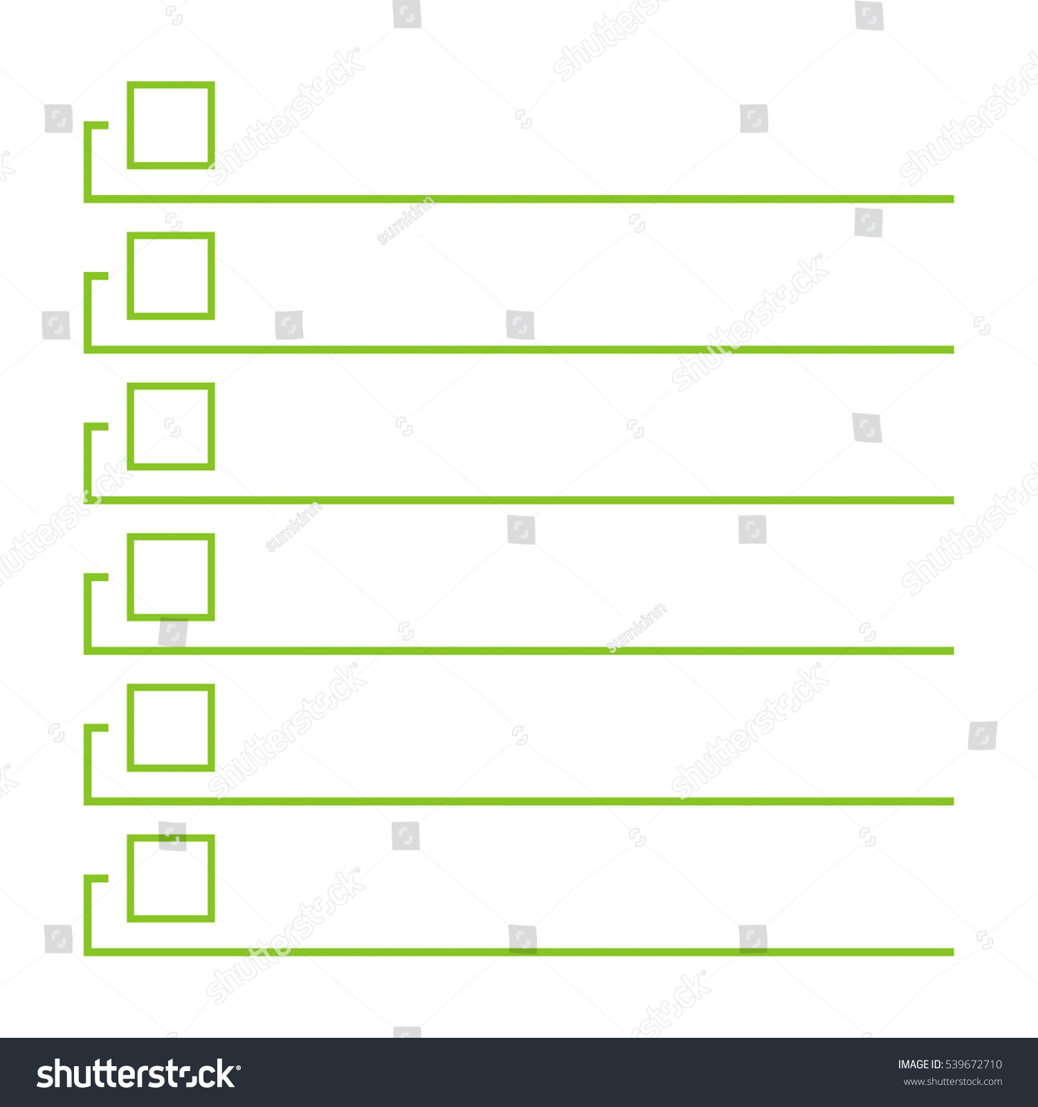 Do List Lines Check Boxes Checklist 库存矢量图（免版税）539672710 | Shutterstock