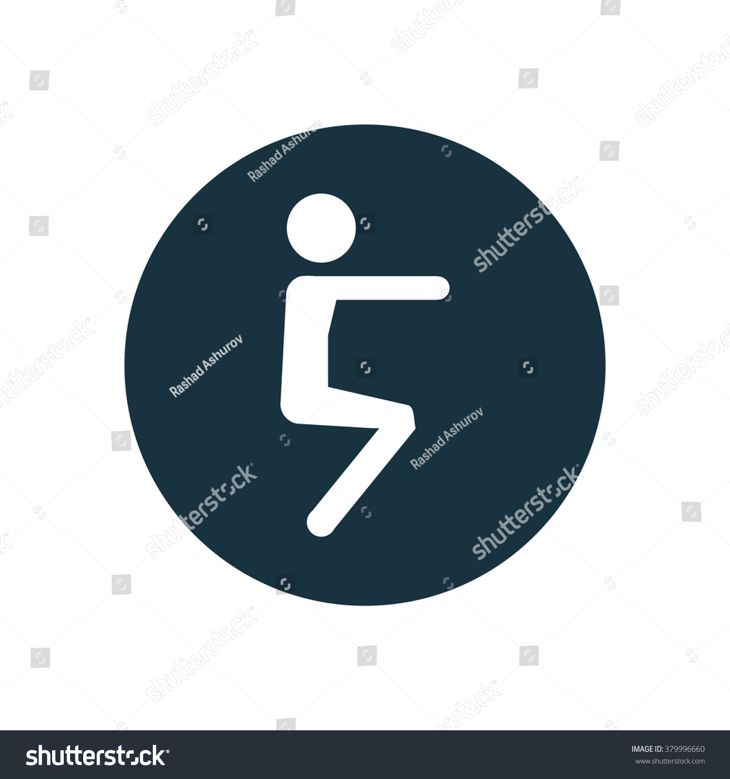 Squat Icon Vector Stock Vector (Royalty Free) 379996660 | Shutterstock