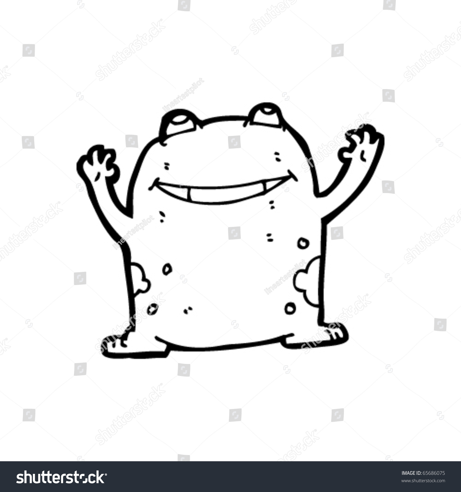 Toad Cartoon Stock Vector (Royalty Free) 65686075 | Shutterstock