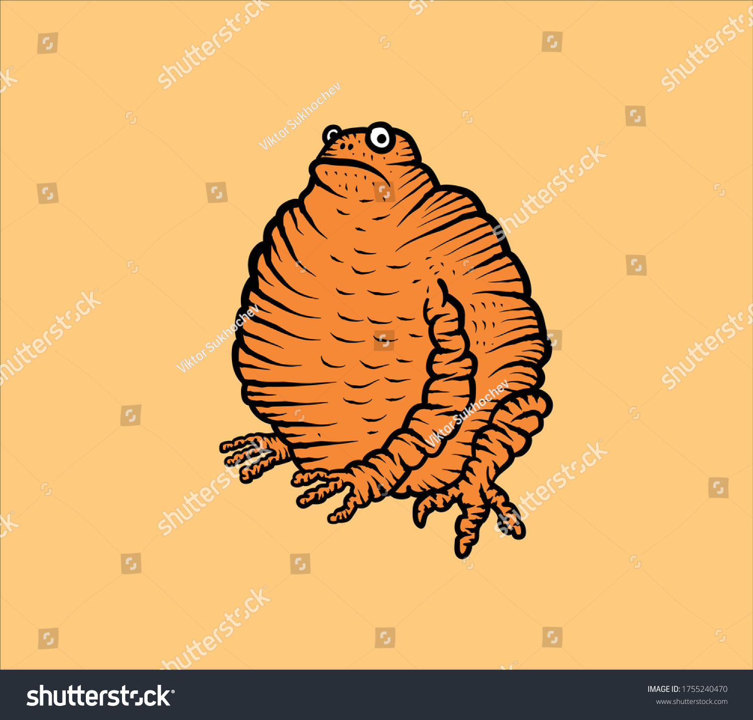 Toad Frog Cartoon Vector Illustration Stock Vector (Royalty Free ...