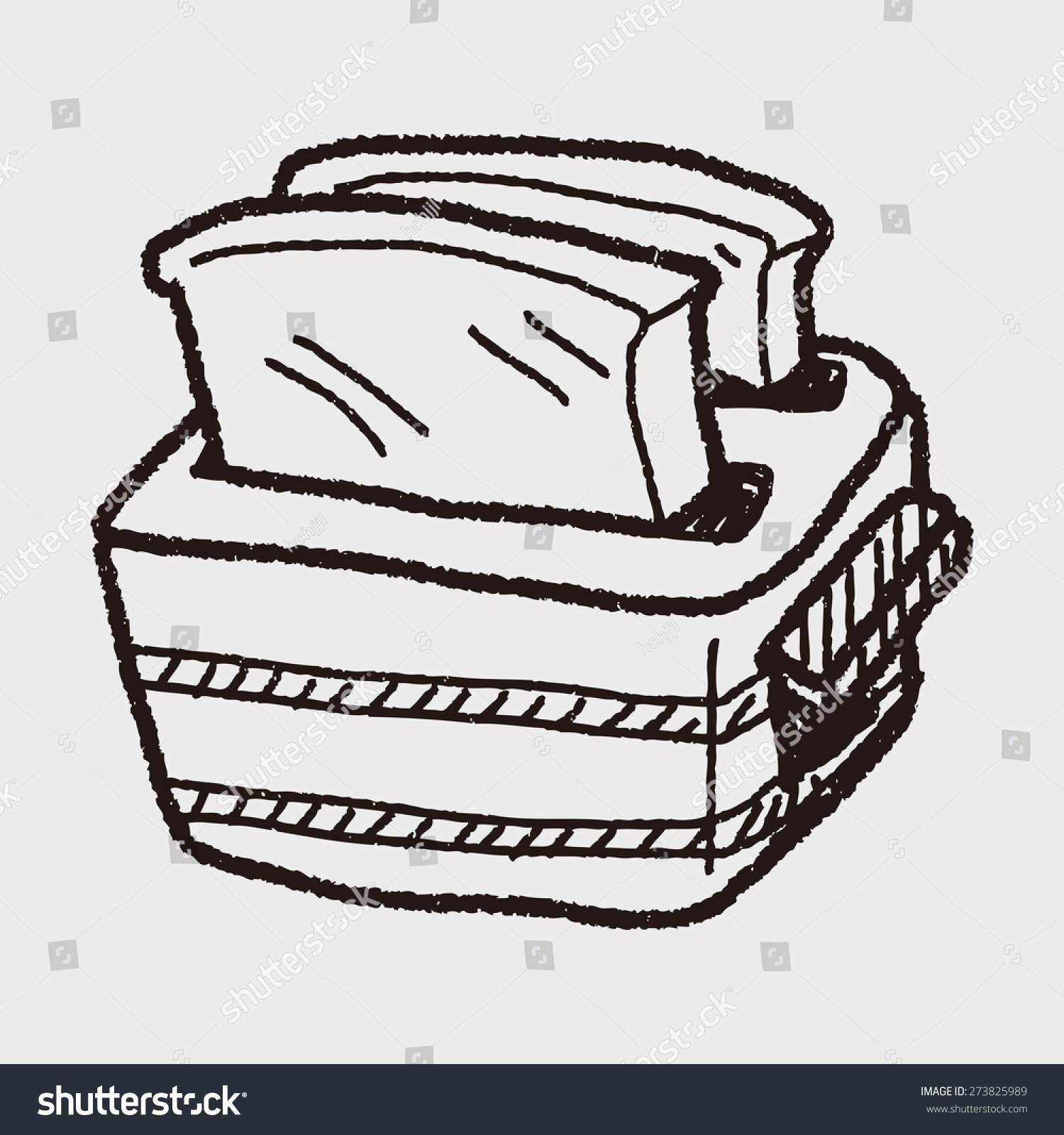 Toast Doodle Drawing Stock Vector (Royalty Free) 273825989 | Shutterstock