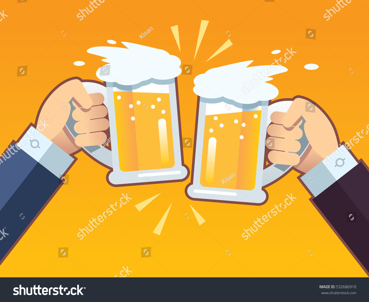Toast Beer Stock Vector 532686910 - Shutterstock