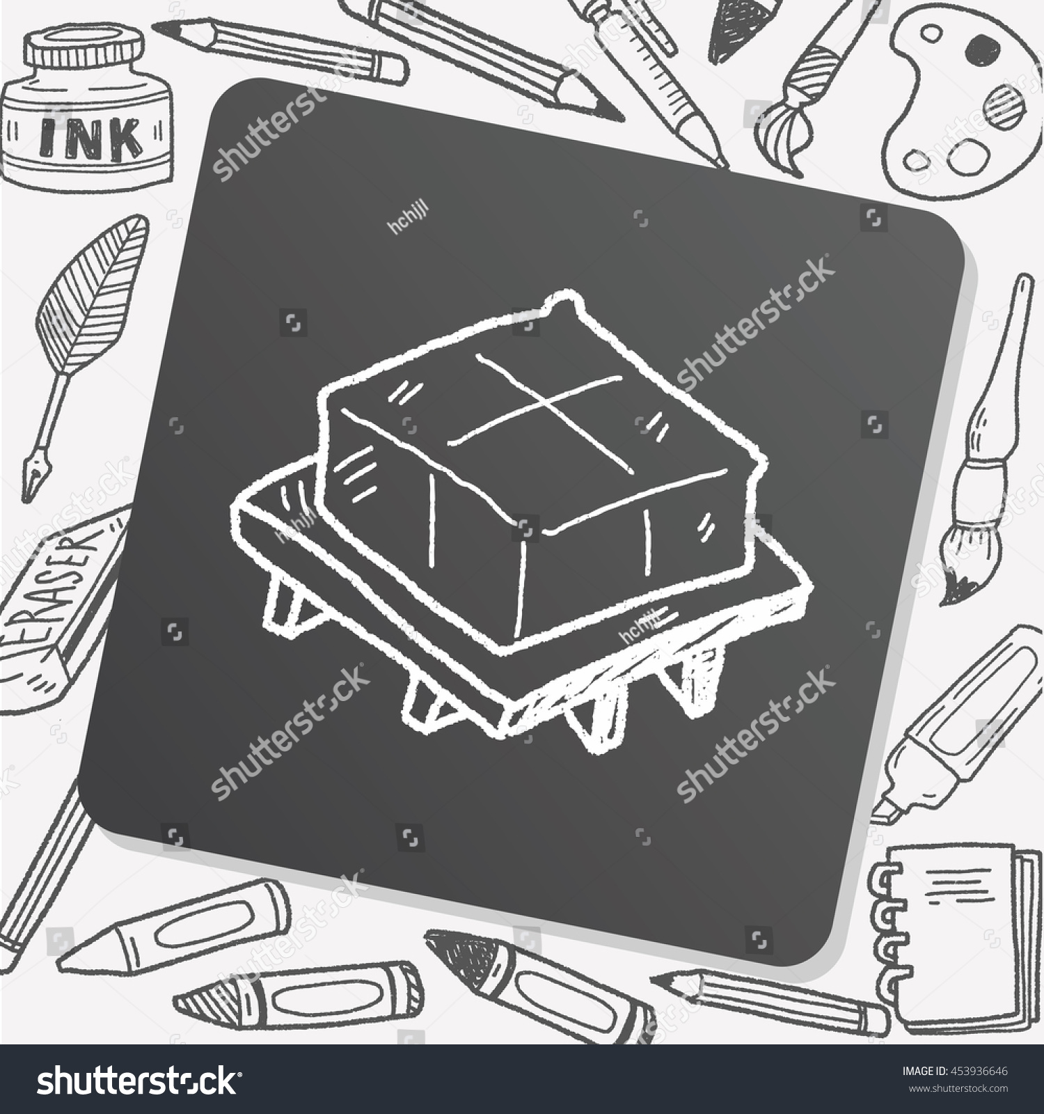 Tofu Doodle Stock Vector (Royalty Free) 453936646 | Shutterstock