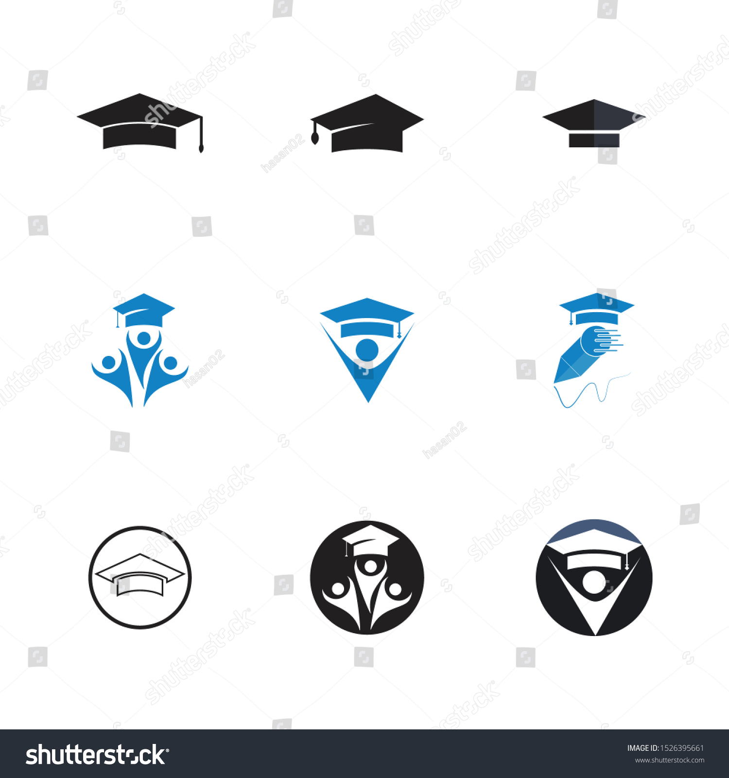 Toga Cap Logo Template Vector Ilustration Stock Vector (Royalty Free ...