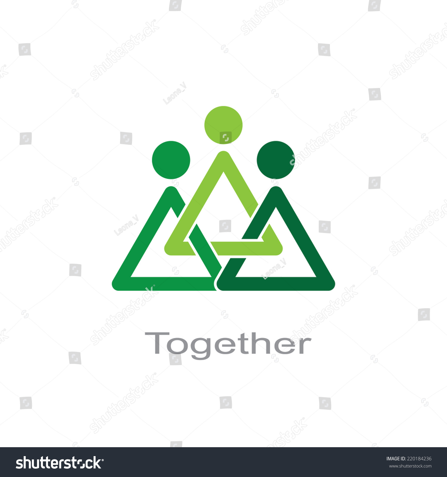 Together Symbol Template Logo Design Vector 스톡 벡터(로열티 프리) 220184236 ...
