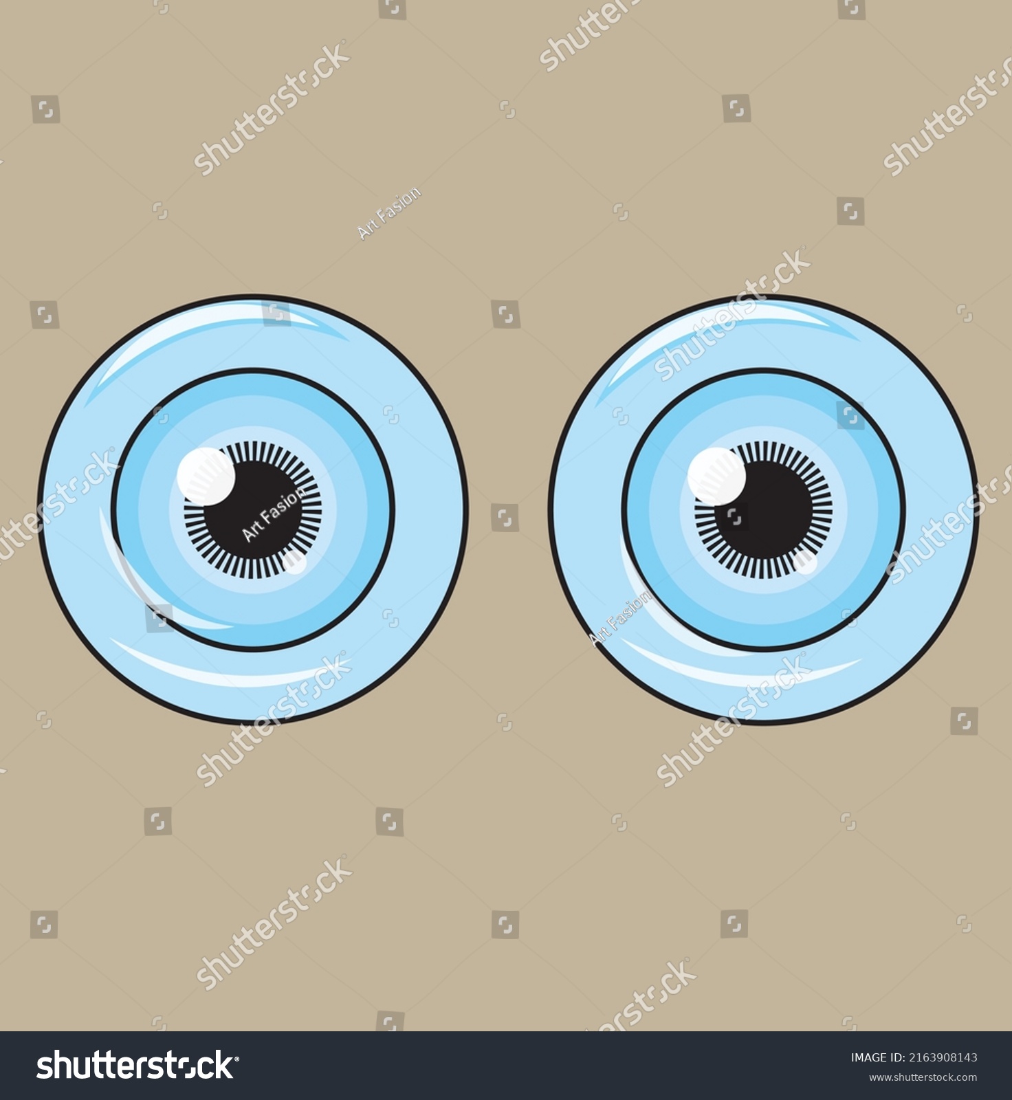 Toggle Eyes Cartoon Vector Quality Design Stock Vector (Royalty Free ...