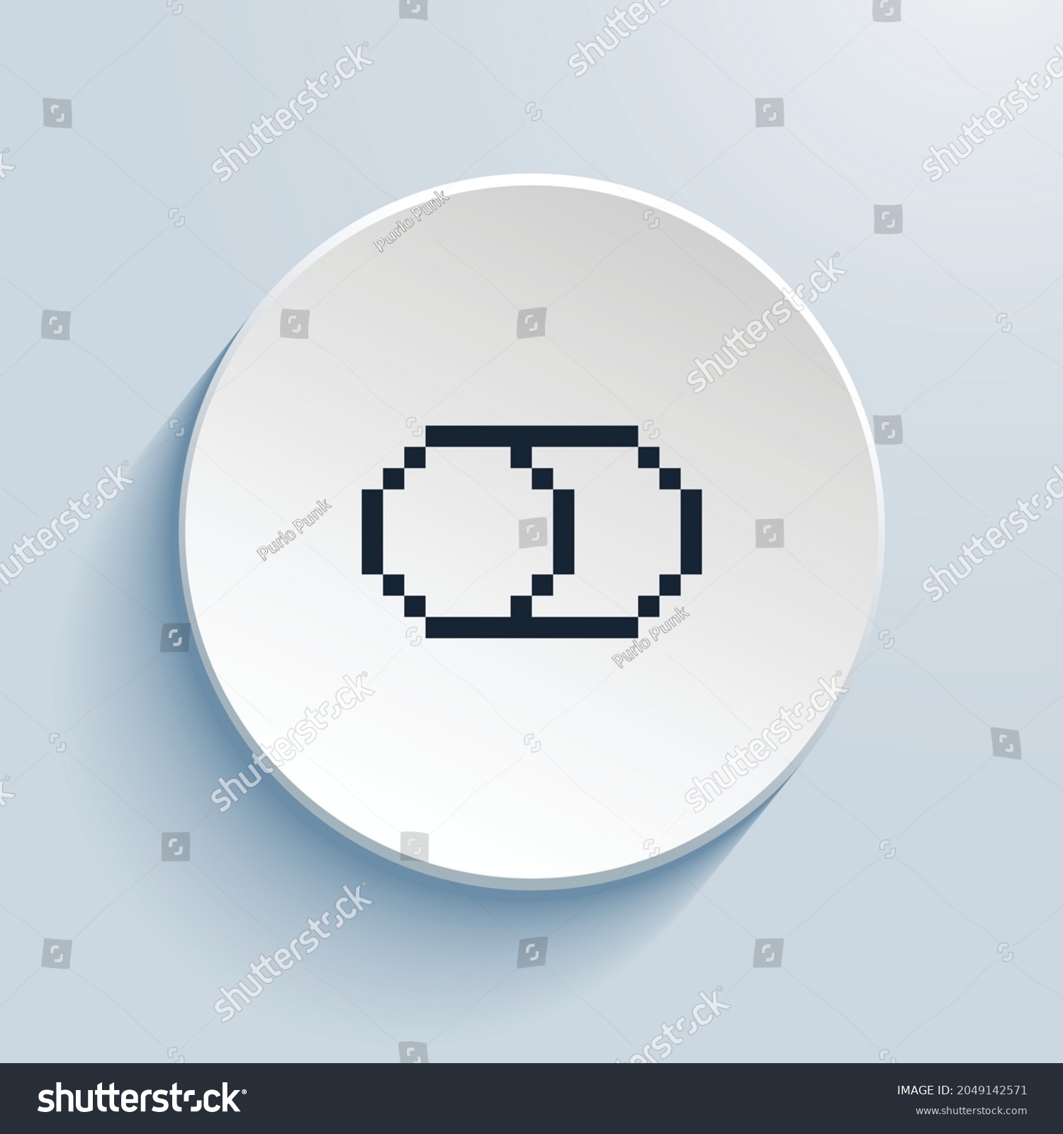 Toggle Off Pixel Art Icon Design Stock Vector (Royalty Free) 2049142571 ...