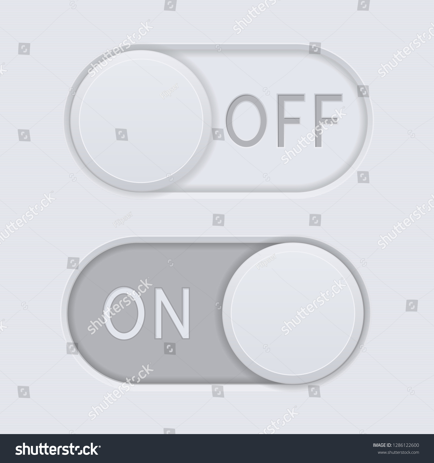 Toggle Switch Buttons On Off Vector Stock Vector (Royalty Free ...