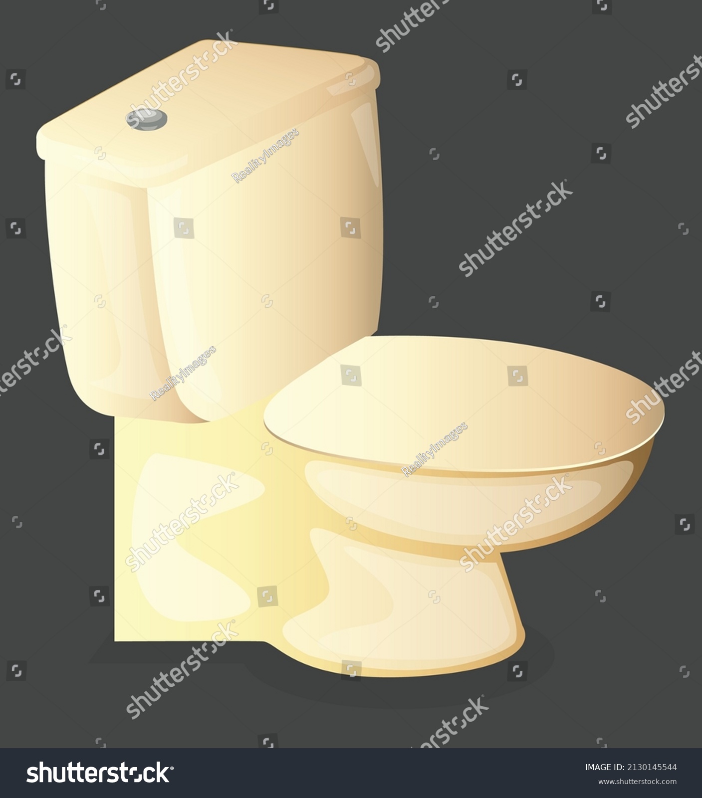 Toilet Commode Vector Art Image Stock Vector (Royalty Free) 2130145544 ...