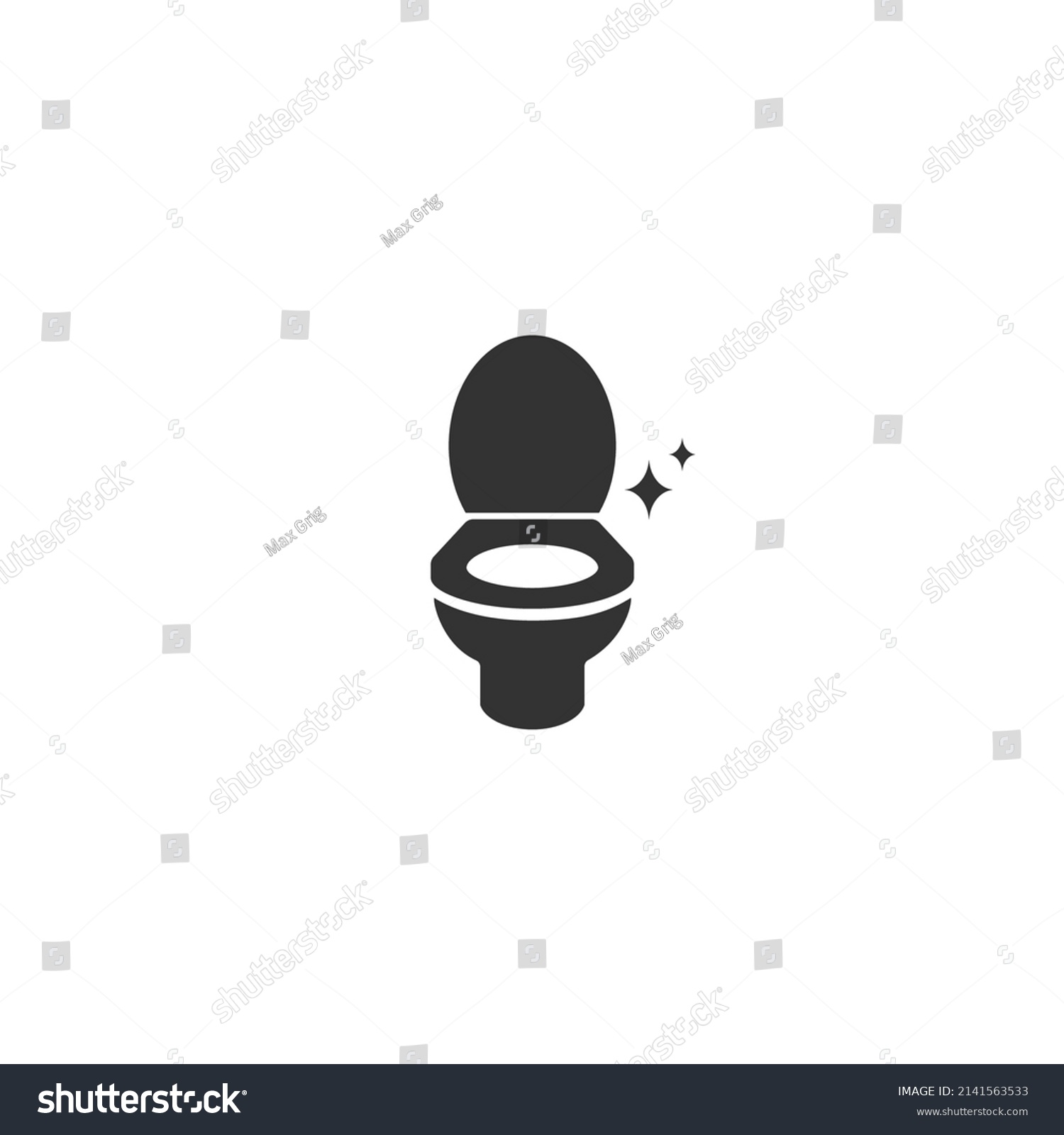 Toilet Icon Design Template Vector Flat Stock Vector (Royalty Free ...