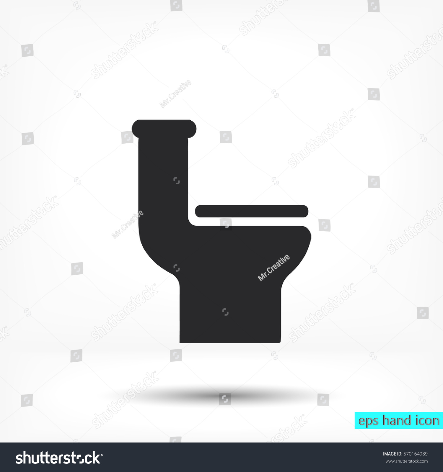 Toilet Vector Icon Stock Vector (Royalty Free) 570164989 | Shutterstock