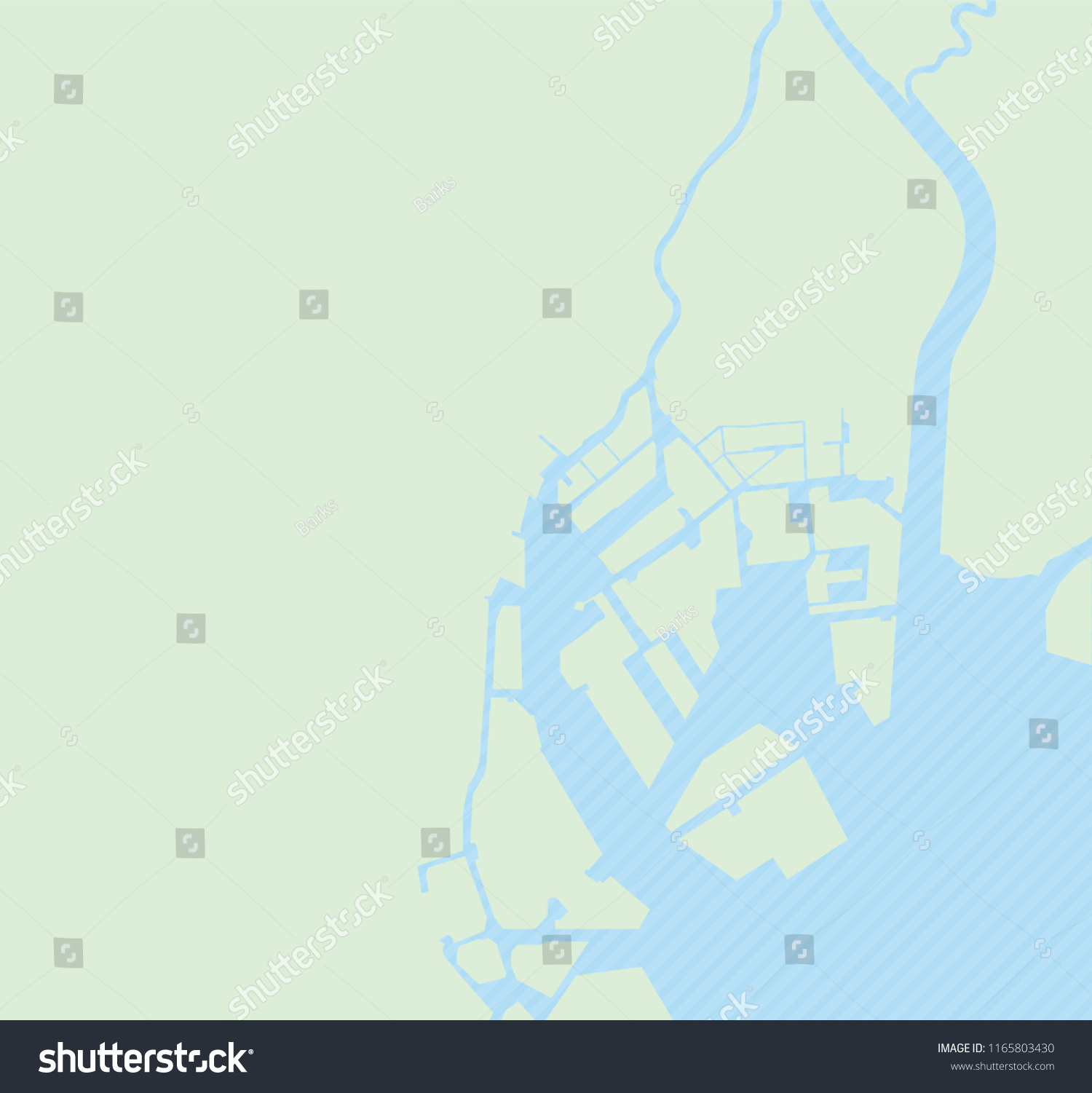 Tokyo Bay Area Map Stock Vector (Royalty Free) 1165803430 | Shutterstock