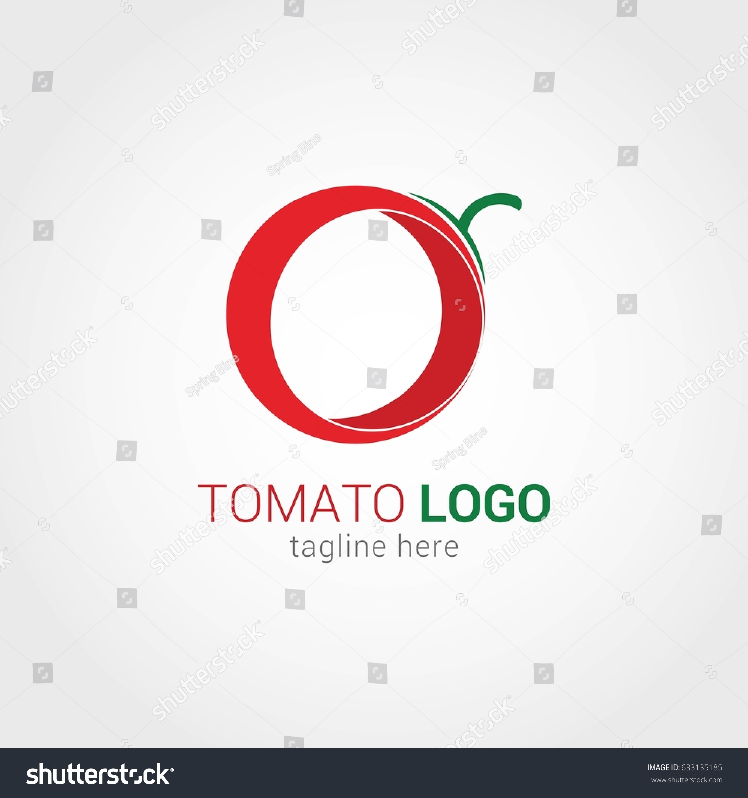Tomato Logo Design Template Vector Illustration Stock Vector (Royalty ...