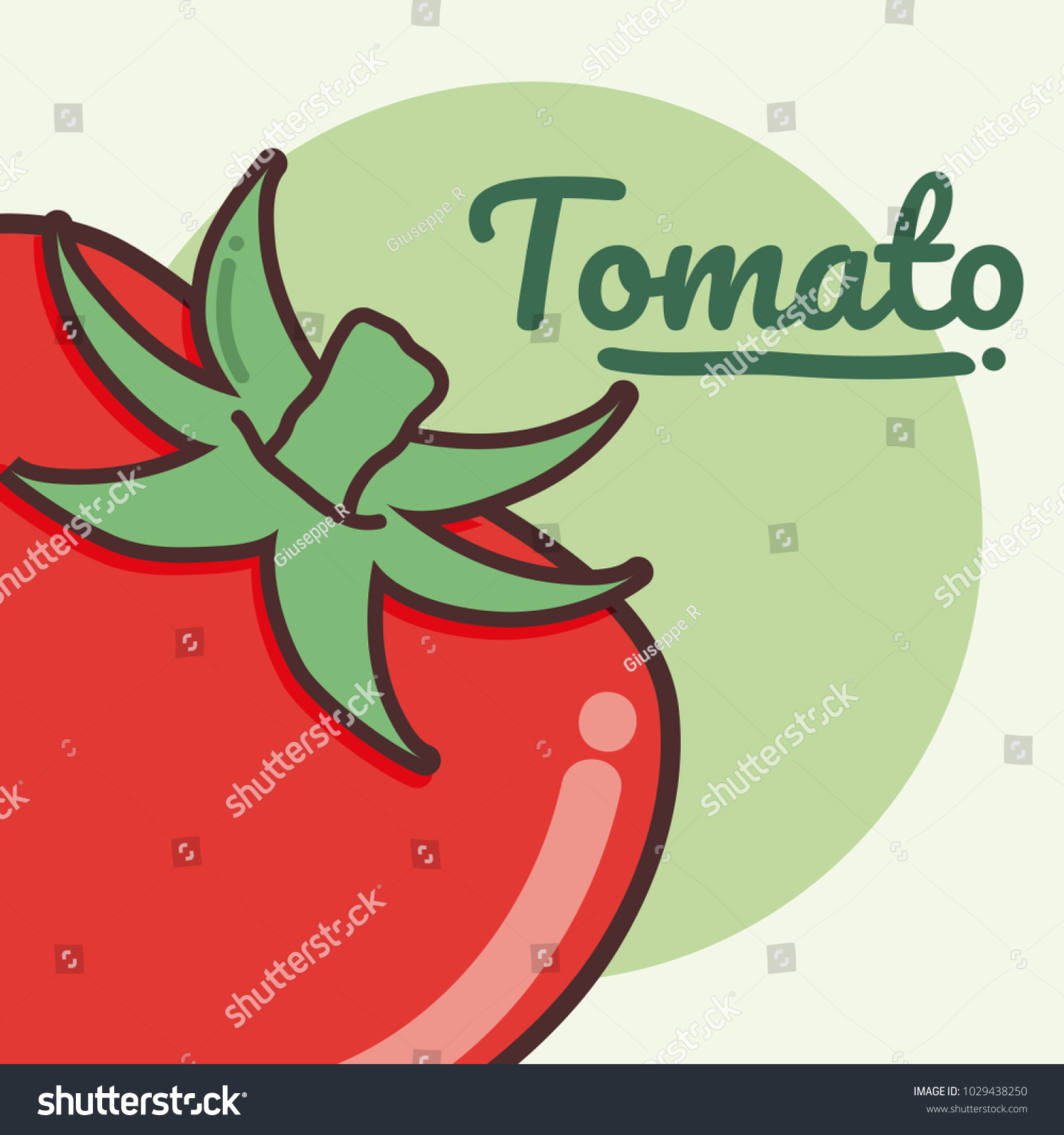 Tomato Vegetable Cartoon Stock Vector (Royalty Free) 1029438250 ...