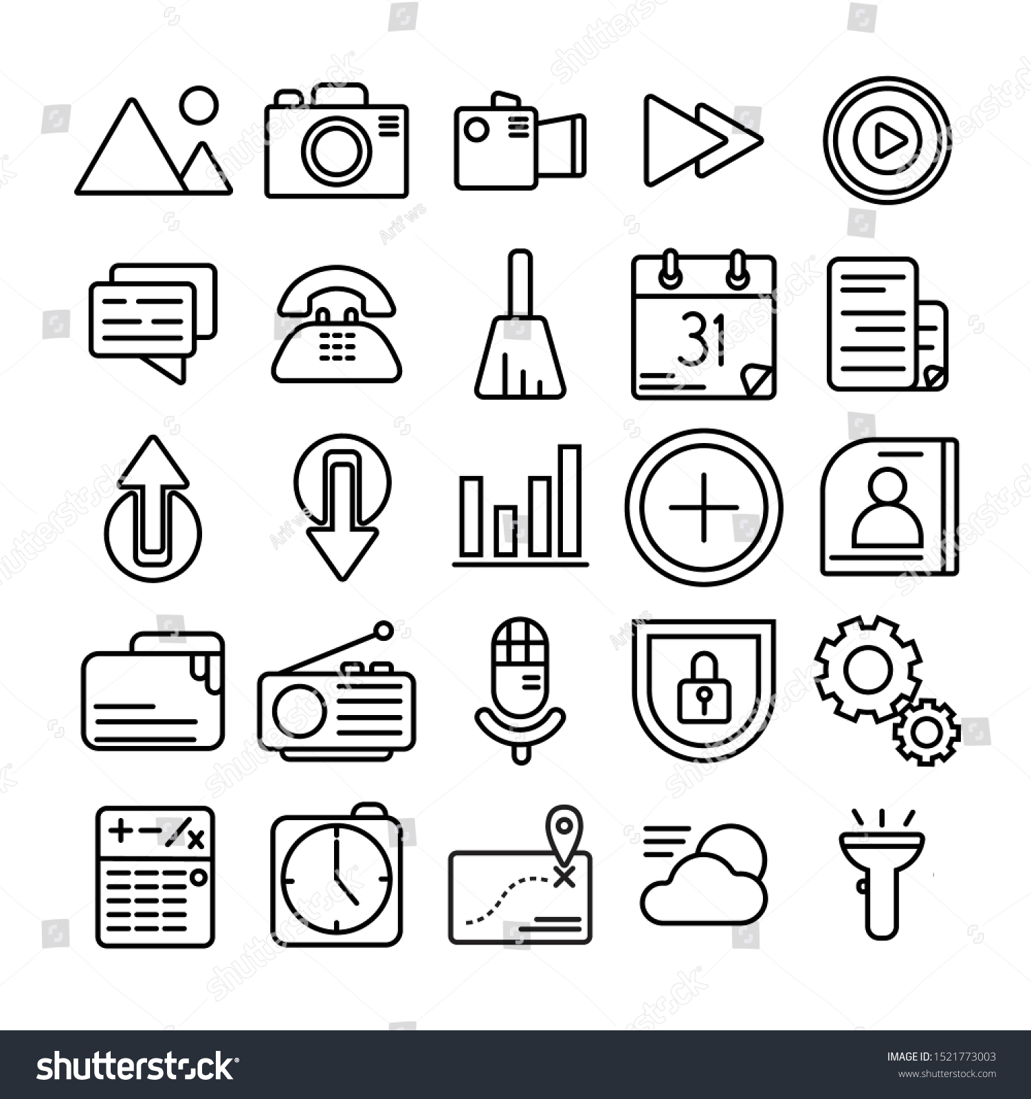Tool App Icon Set More Sample Stock Vector (Royalty Free) 1521773003