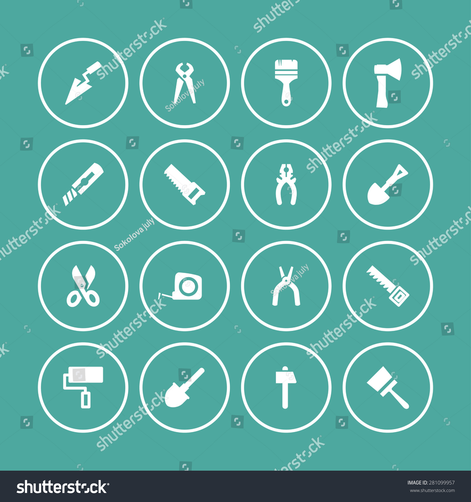 Tool Icons Stock Vector (Royalty Free) 281099957 | Shutterstock