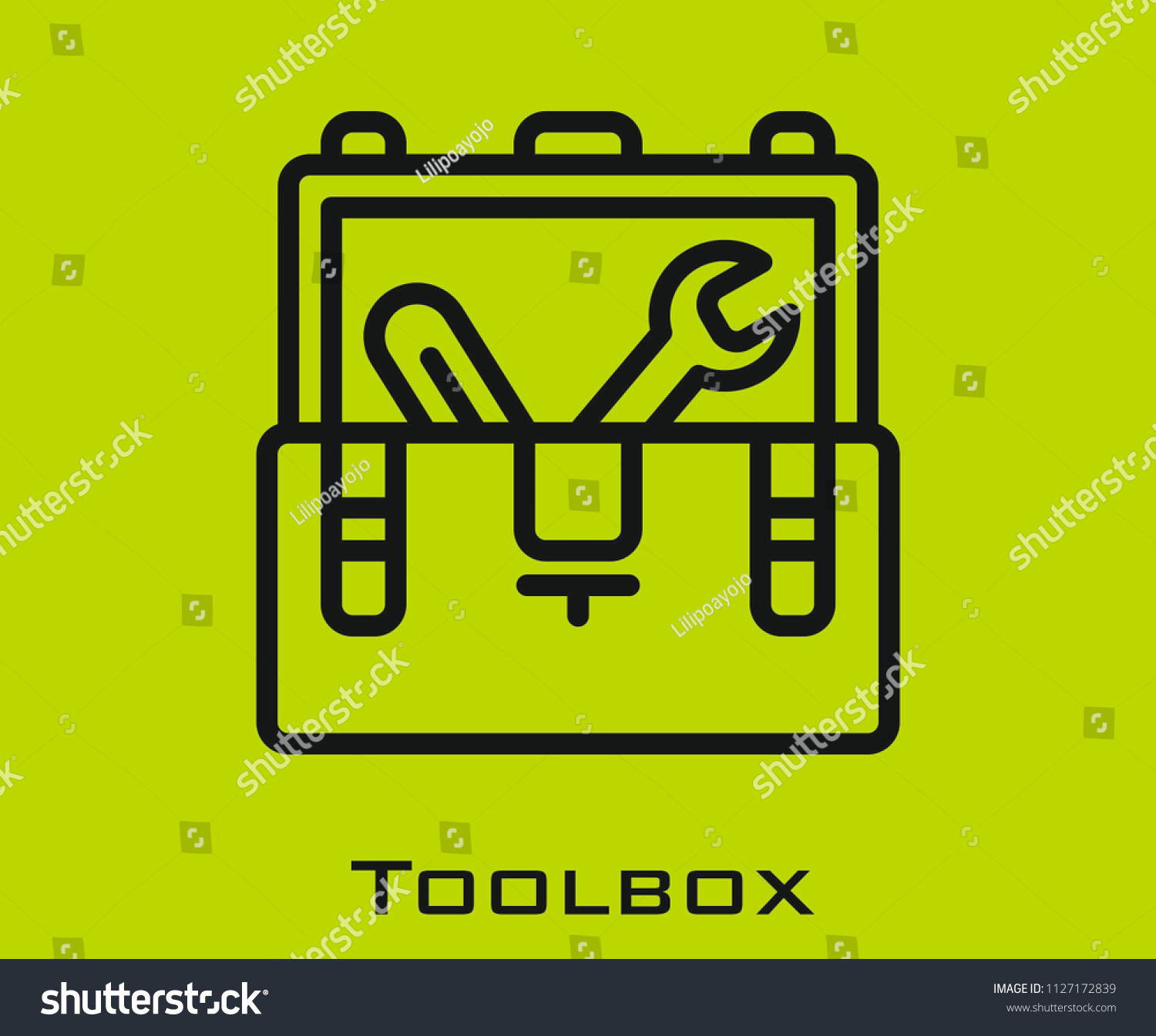 Toolbox Icon Signs Stock Vector (Royalty Free) 1127172839 | Shutterstock