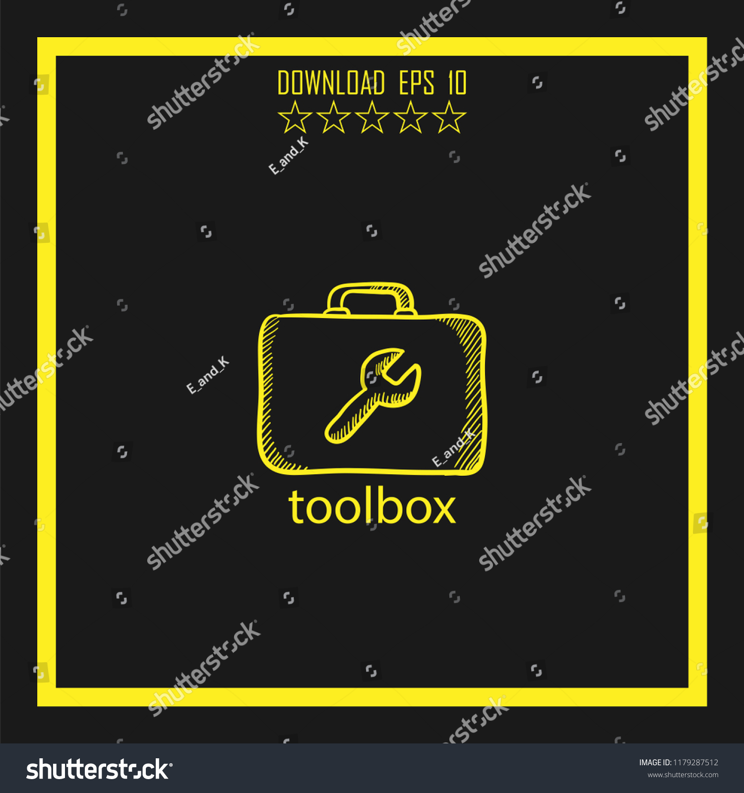 Toolbox Sketch Vector Icon Stock Vector (Royalty Free) 1179287512