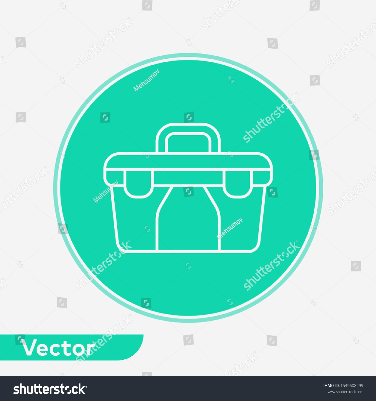 Toolbox Vector Icon Sign Symbol Stock Vector (Royalty Free) 1549608299 ...