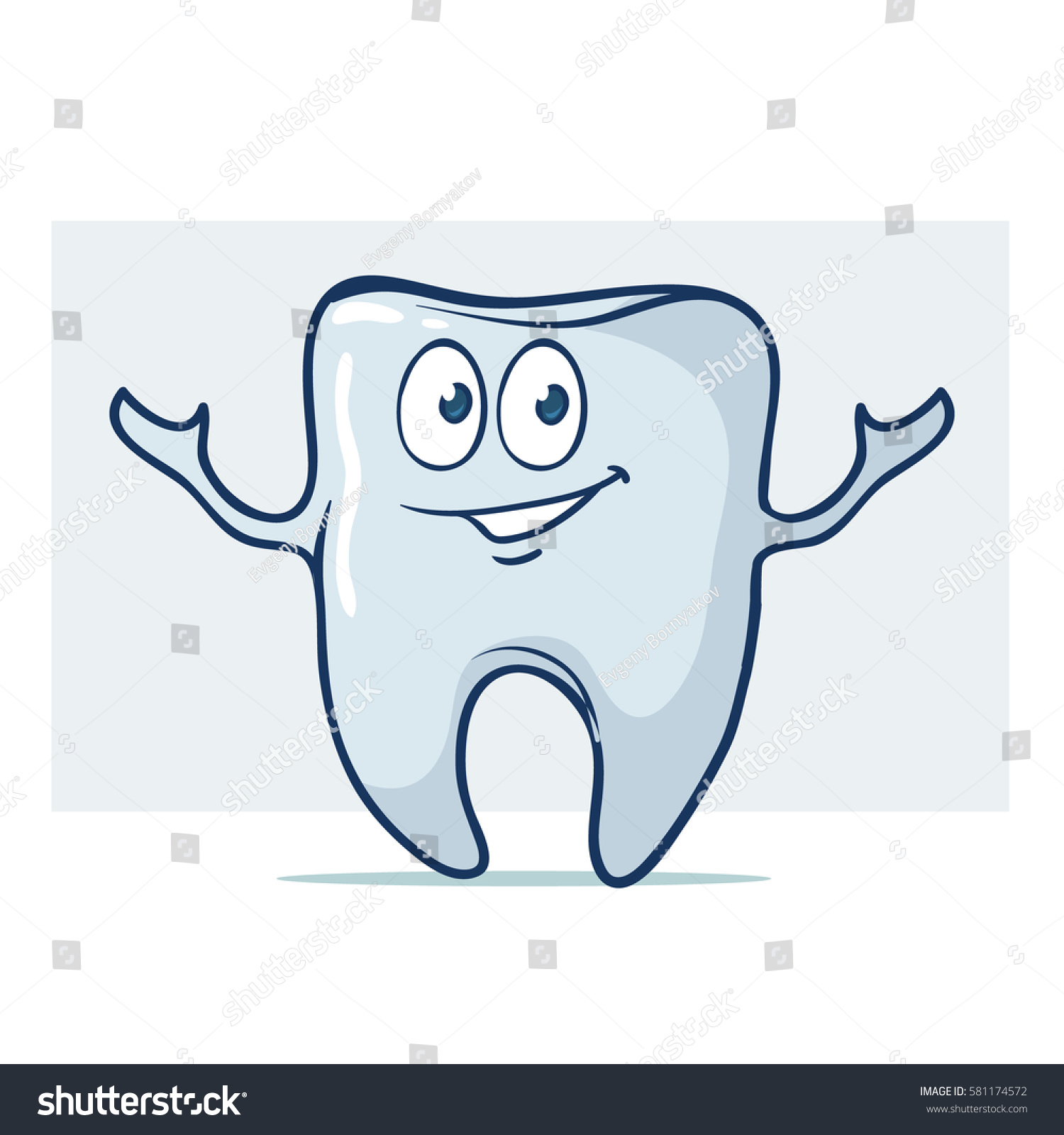 Tooth Cartoon Characters Vector Illustration: เวกเตอร์สต็อก (ปลอดค่า ...
