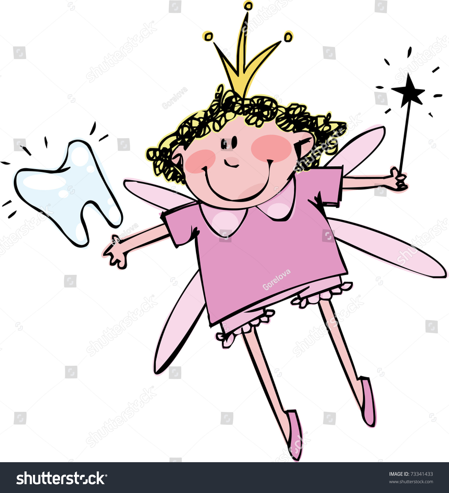 Tooth Fairy Stock Vector (Royalty Free) 73341433
