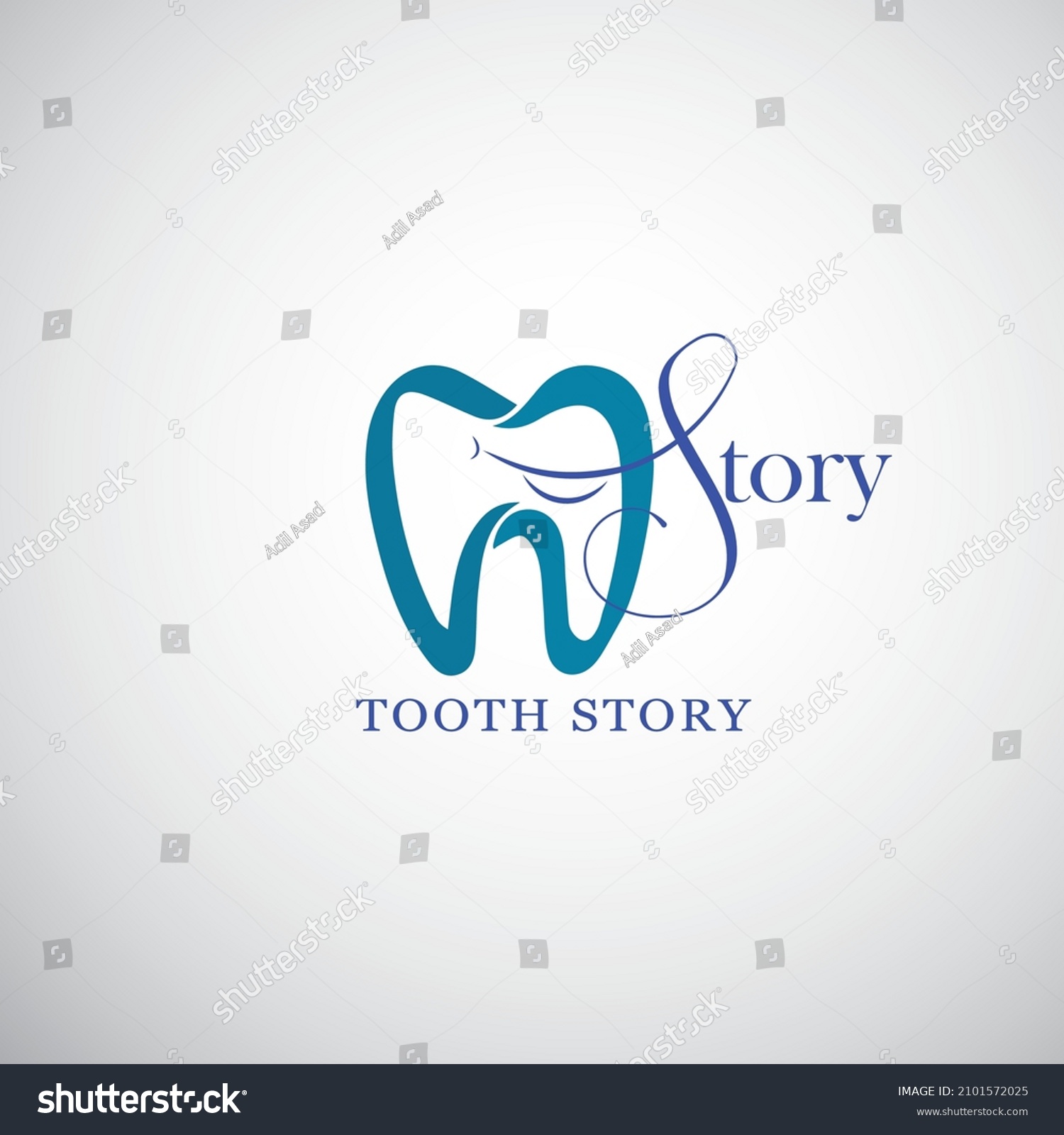 Tooth Logo Design Smiling Concept Stock Vector (Royalty Free ...