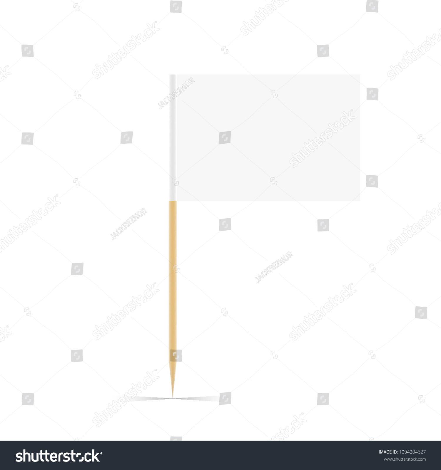 Toothpick Flag Mock Stock Vector (Royalty Free) 1094204627