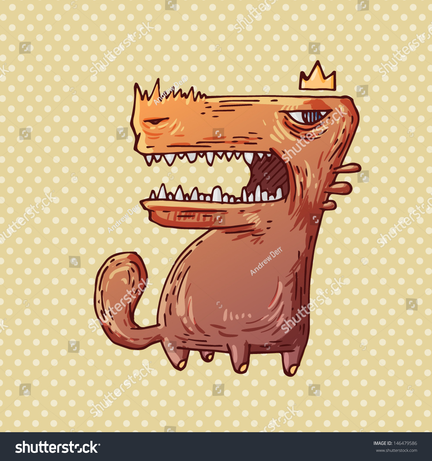 Toothy Monster Stock Vector (Royalty Free) 146479586 | Shutterstock