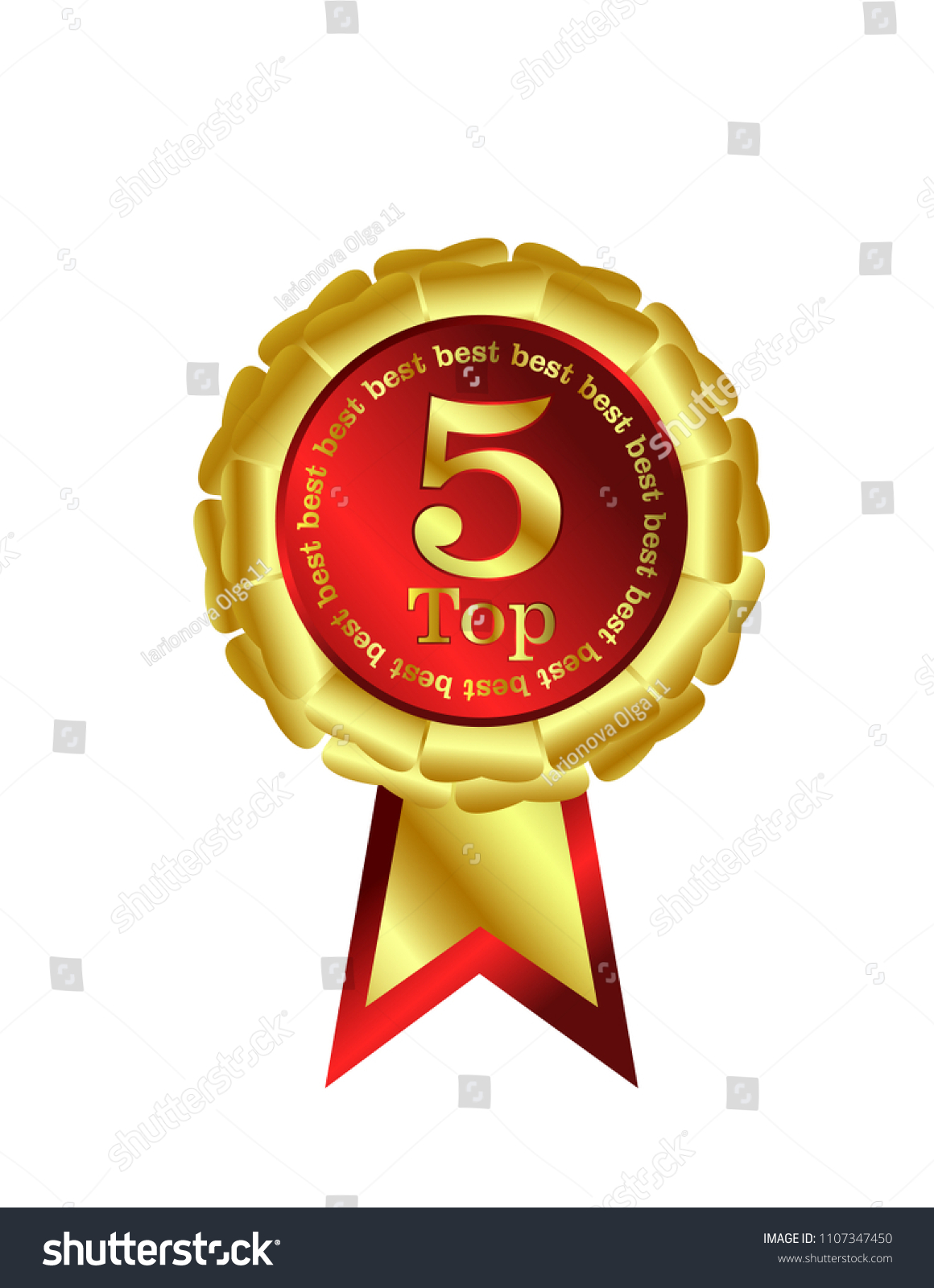 Top 5 Best Icon: vector de stock (libre de regalías) 1107347450