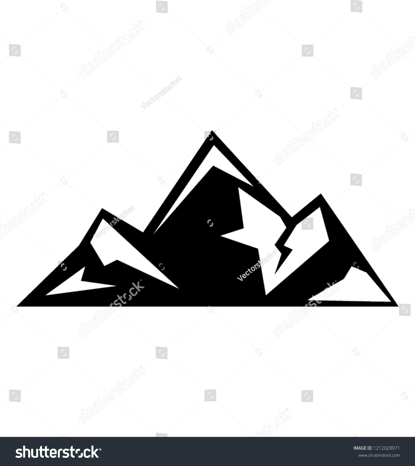 Top Hill Representing Mountain Peak Stock Vector (Royalty Free ...