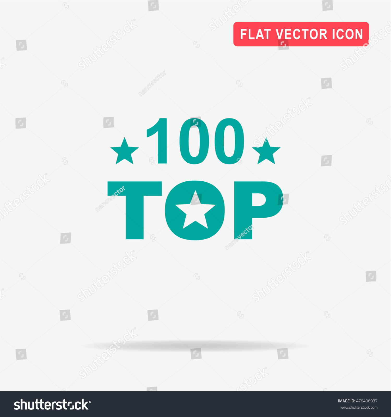 Top 100 Icon Vector Concept Illustration: vector de stock (libre de ...