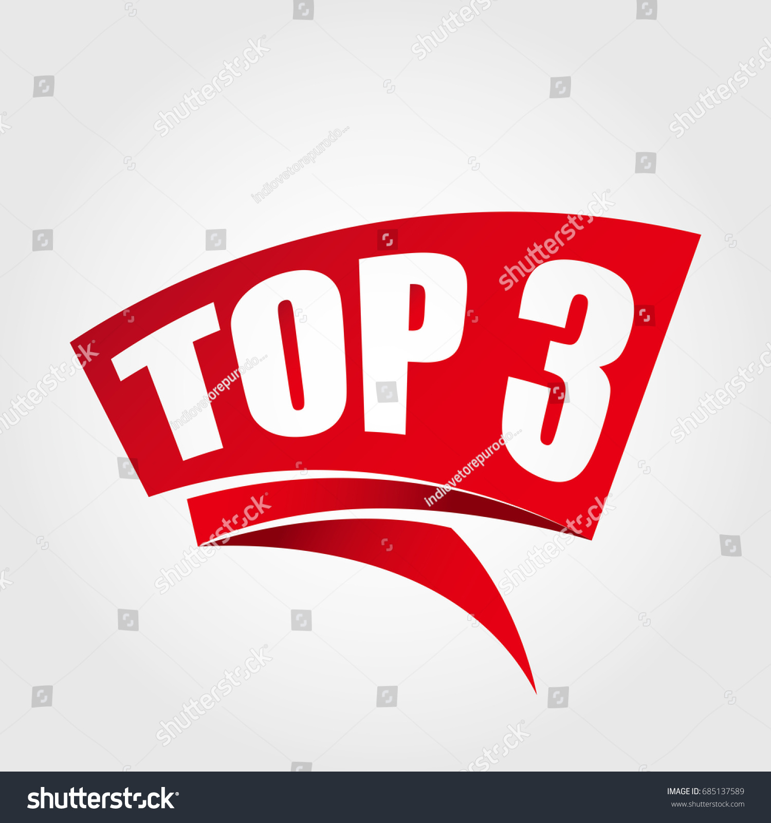 Top 3 Labels Banners Stock Vector (Royalty Free) 685137589 | Shutterstock