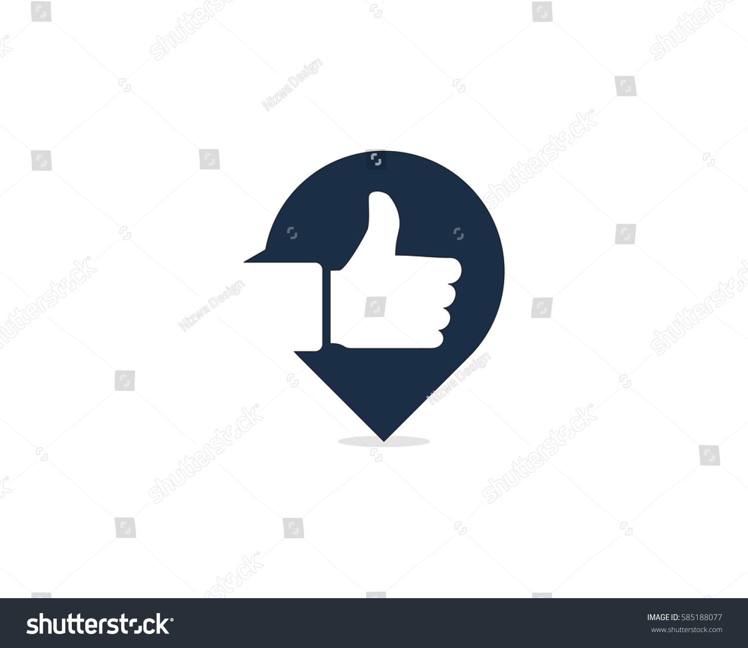 Top Pin Logo Design Element Stock Vector (Royalty Free) 585188077