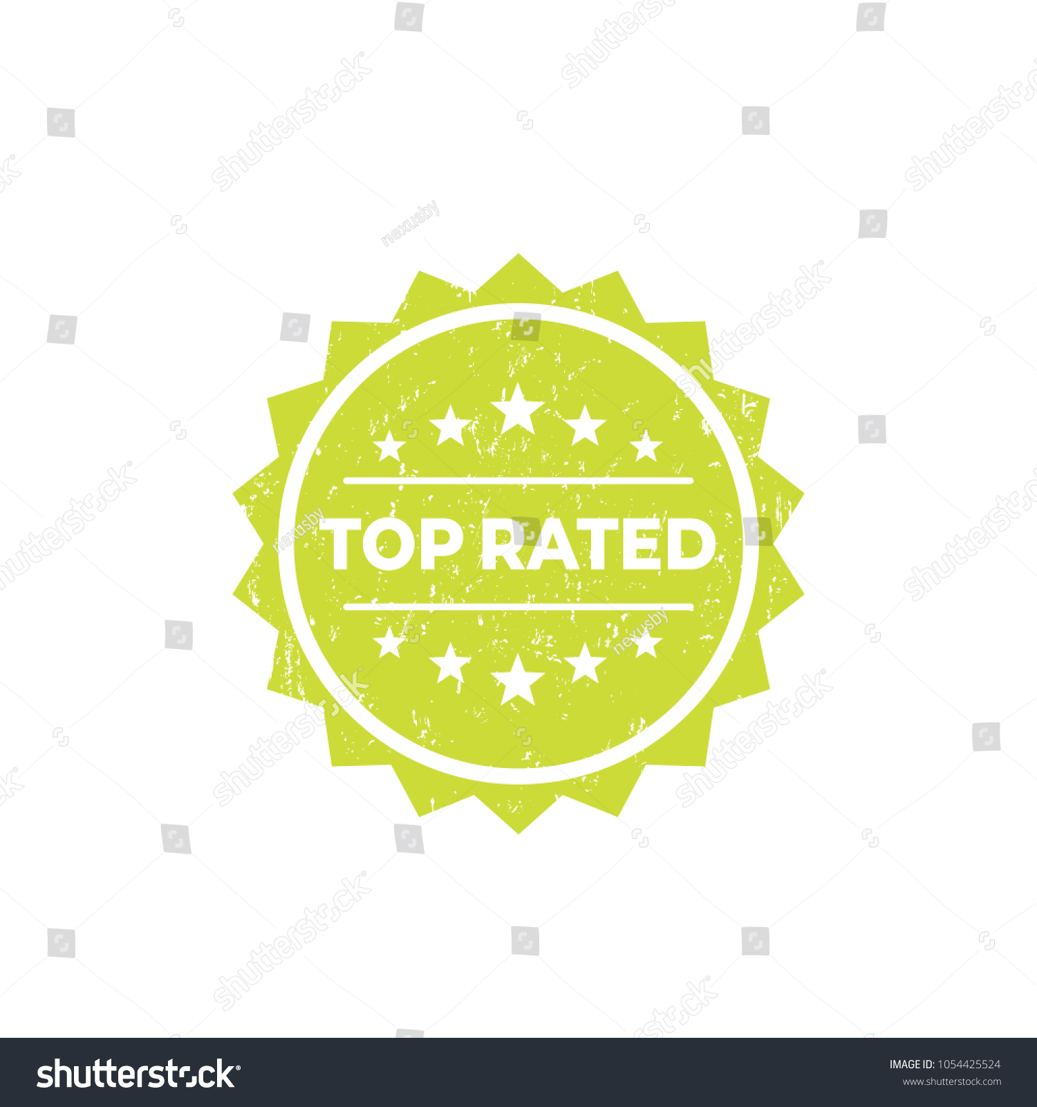 Top Rated Vector Badge Label Stock Vector (Royalty Free) 1054425524 ...