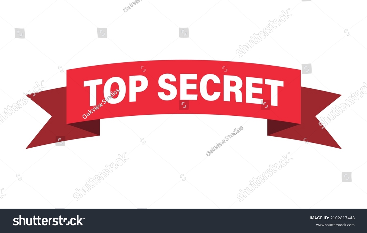 Top Secret Red Scroll Banner Vector Stock Vector (Royalty Free ...