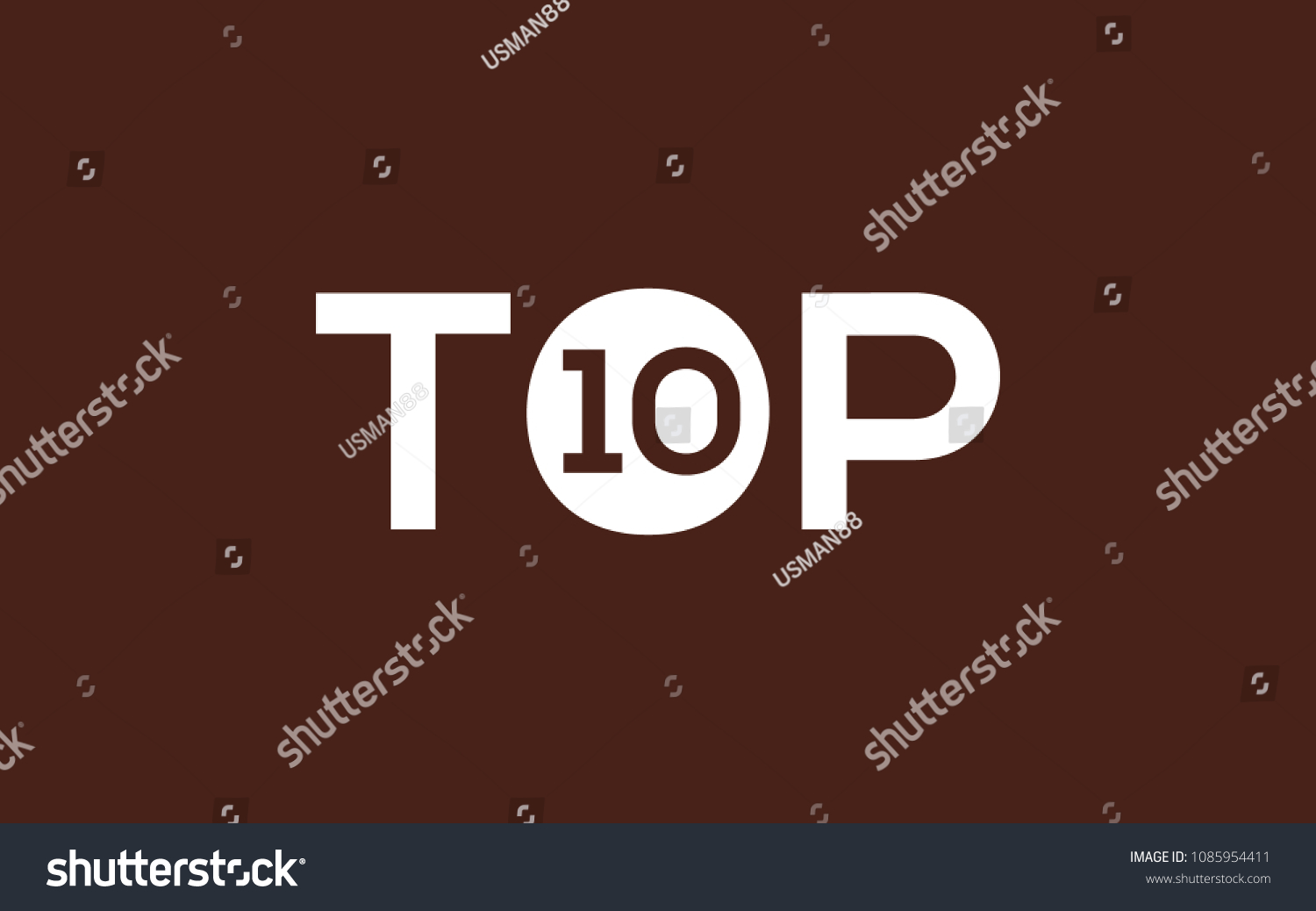 「Top Ten Logo Design Template」のベクター画像素材（ロイヤリティフリー） 1085954411 ...