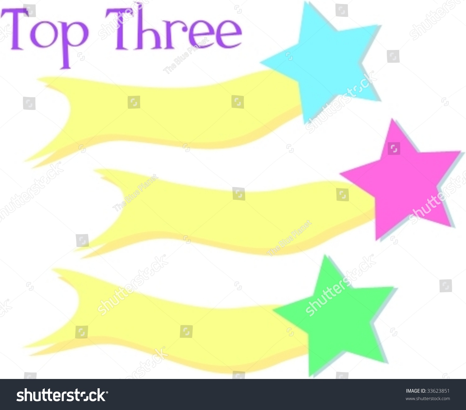 Top Three Stars Vector Stock Vector (Royalty Free) 33623851 | Shutterstock