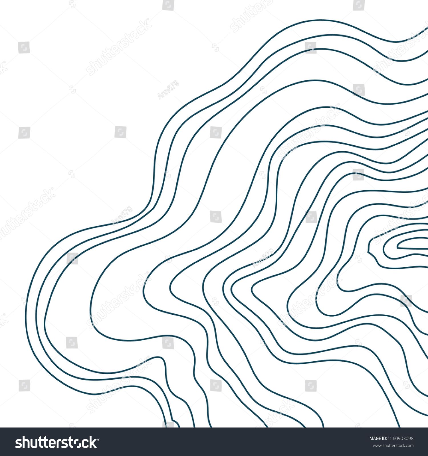 Topographic Map Abstract Elevation Lines On: стоковая векторная графика ...