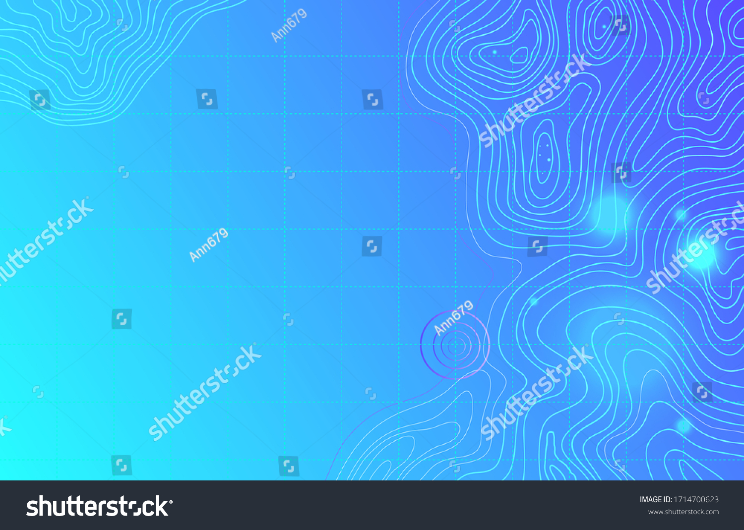 Topographic Map Abstract Height Lines Isolated Stock Vector (Royalty ...