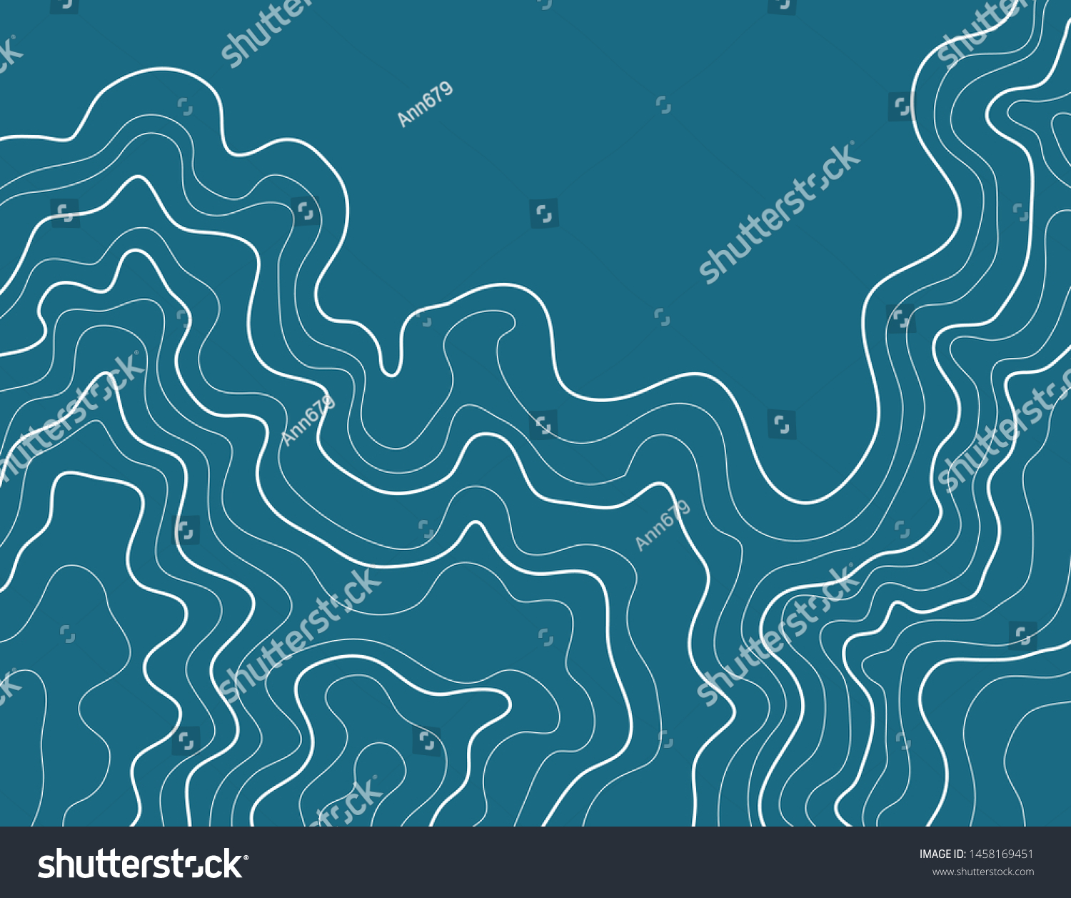 Topographic Map Abstract Height Lines Isolated Stock Vector (Royalty ...