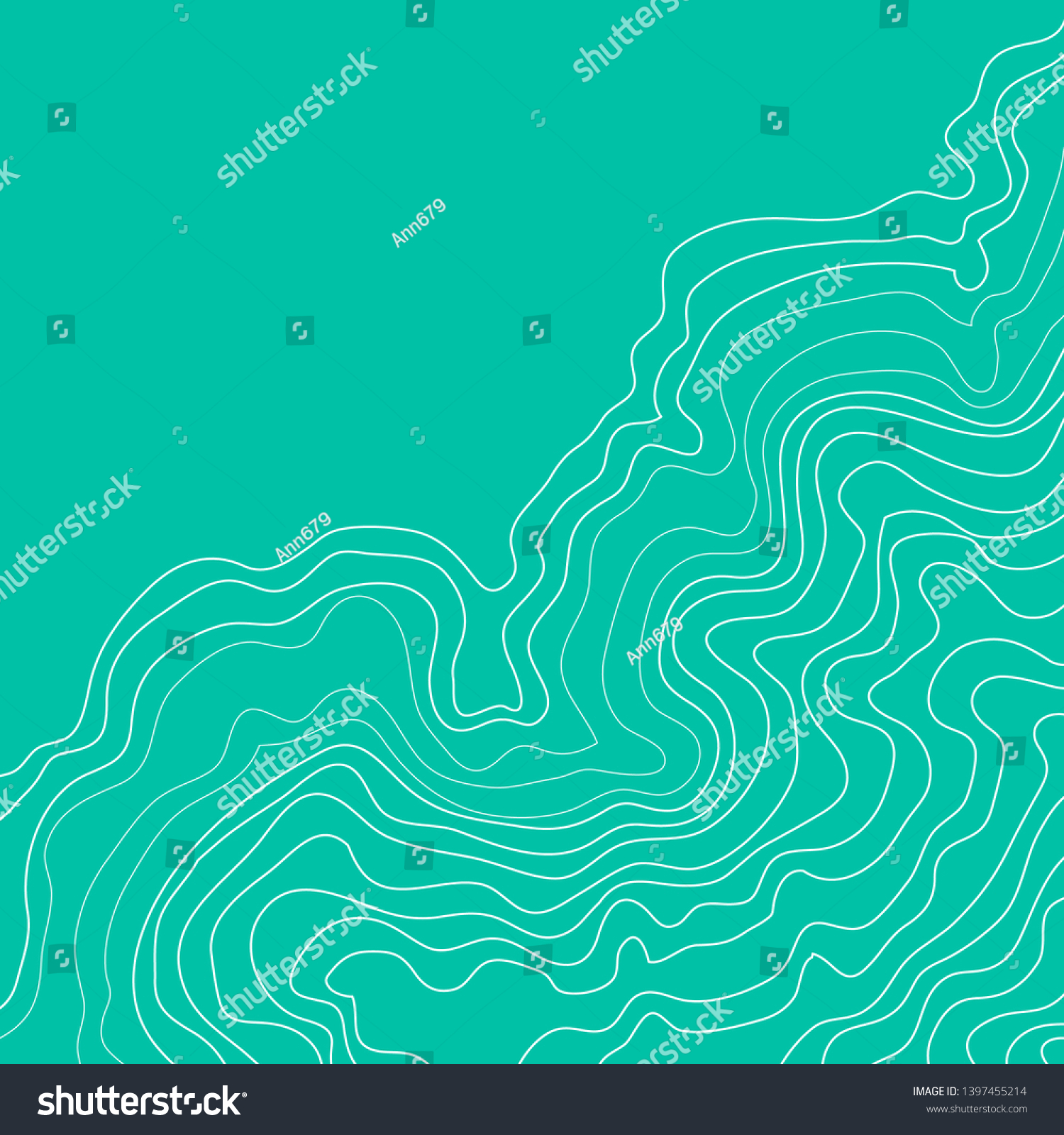 Topographic Map Abstract Height Lines On Stock Vector (Royalty Free ...