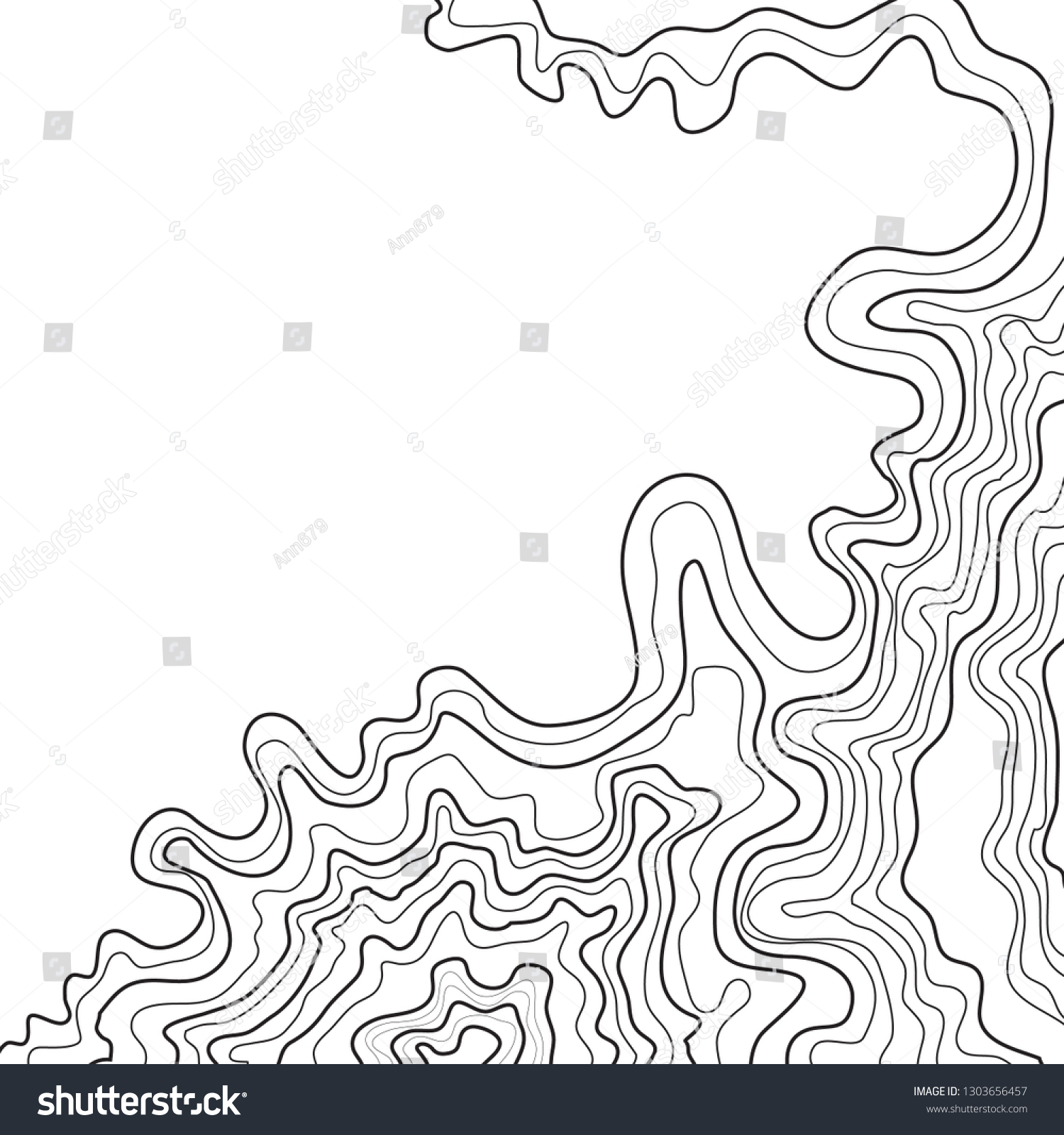 Topographic Map Abstract Height Lines On: vector de stock (libre de ...