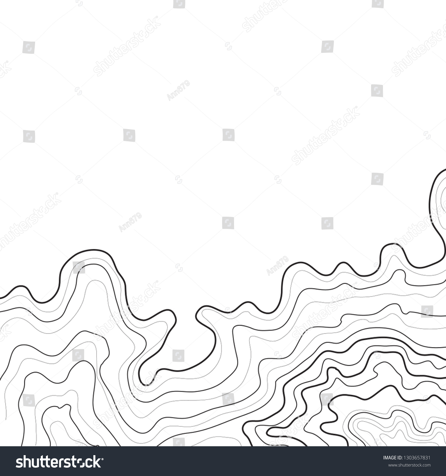 Topographic Map Abstract Height Lines On Stock Vector (Royalty Free ...