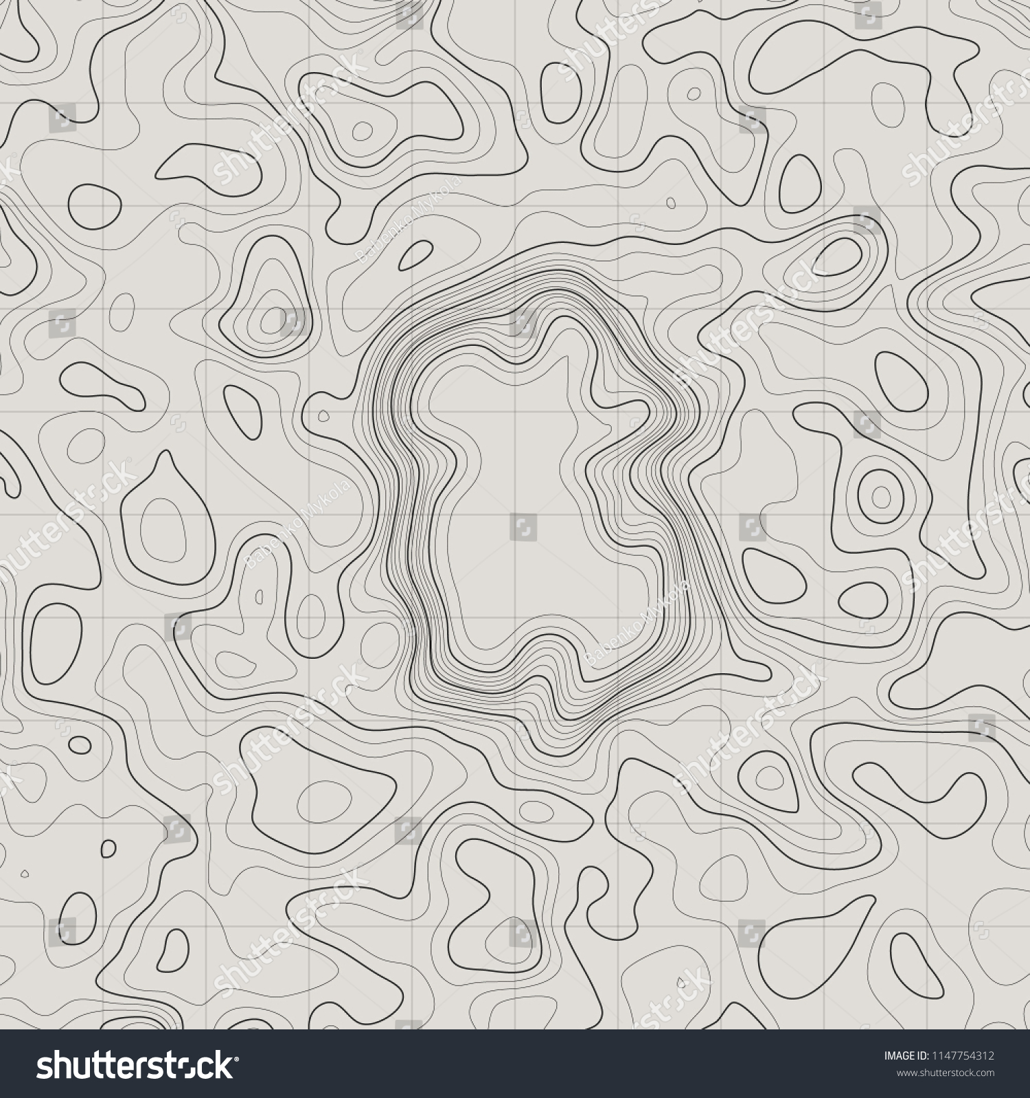 Topographic Map Background Linear Map Vector Stock Vector (Royalty Free ...